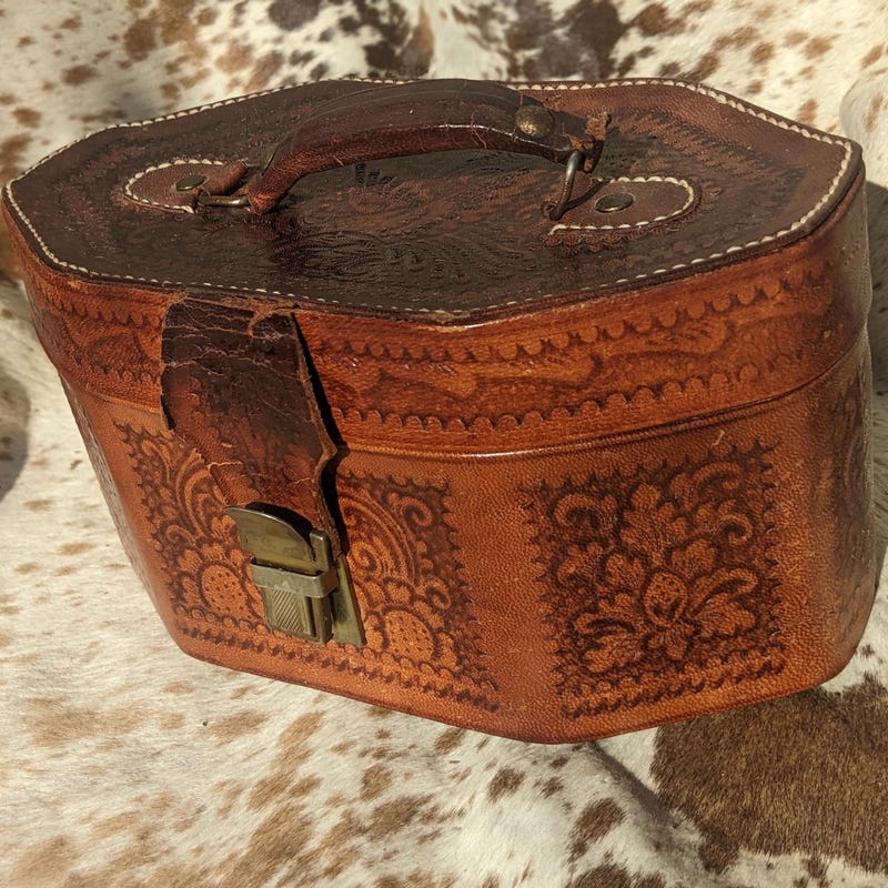 Leather Train Case - Etsy