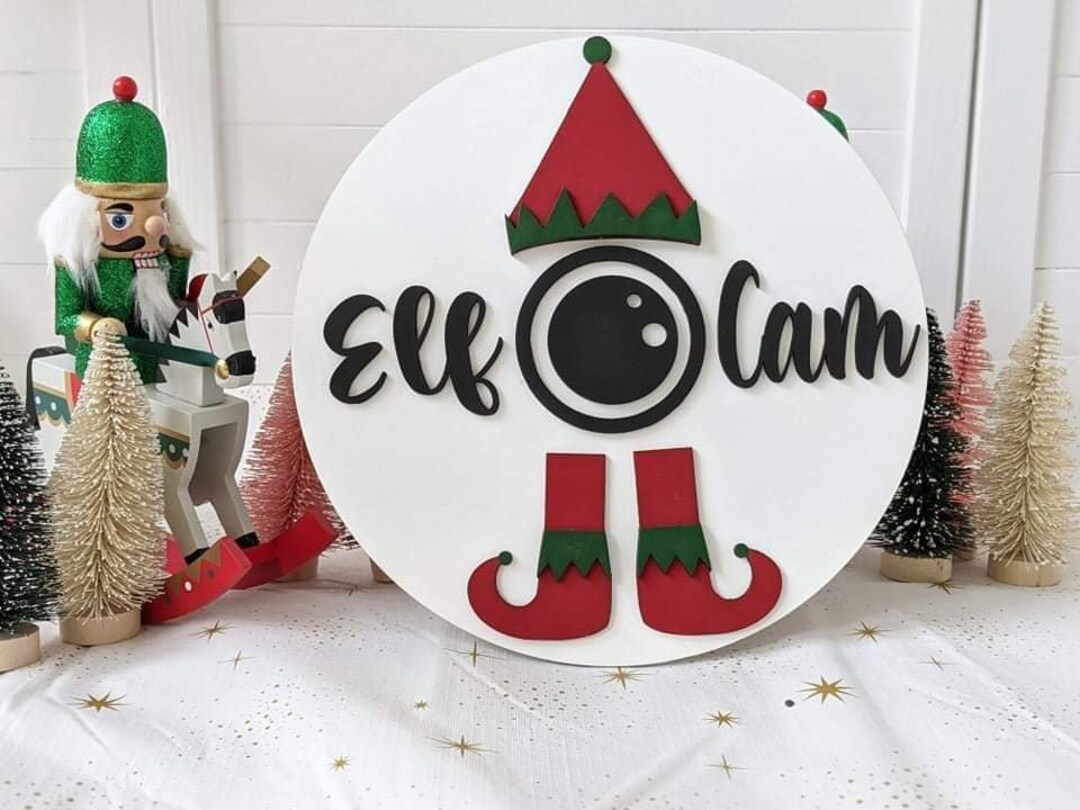 Elf Cam SVG Laser Cut SVG File Glow Forge SVG File Elf Svg File ...