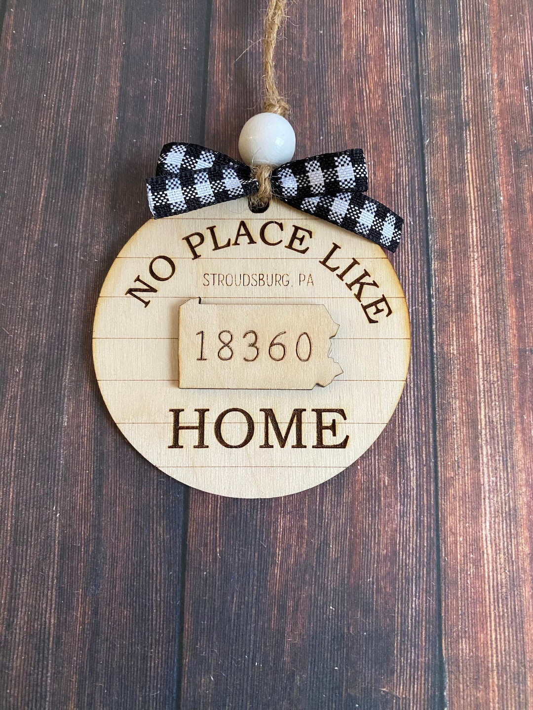 Zip Code Ornament | State Ornament | Custom Home Christmas Ornament - Etsy