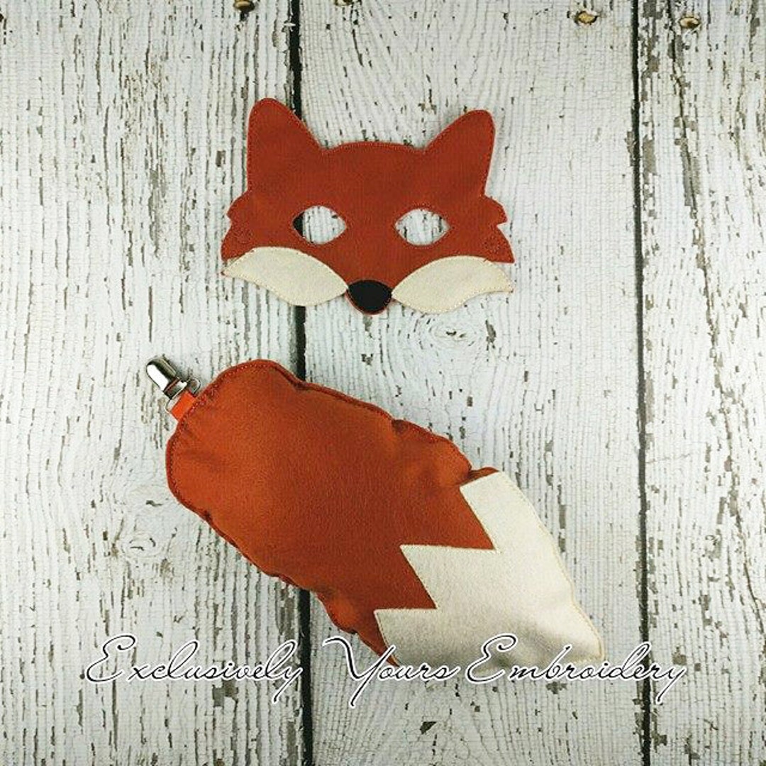 Fox Costume Set With Mask and Tail - Costume - Theater - Dress up ...