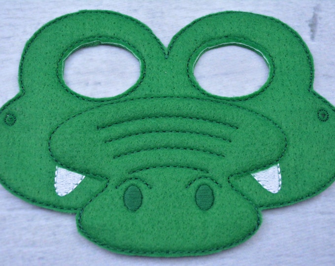 Crocodile Childrens Felt Mask - Costume - Theater - Dress up ...