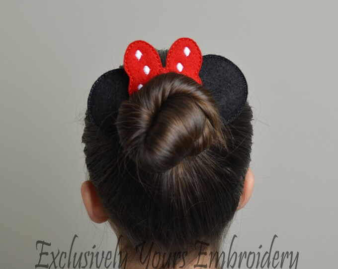 Mouse Ears Bun Hair Accessory: Bobby Pin Hair Clip - Etsy