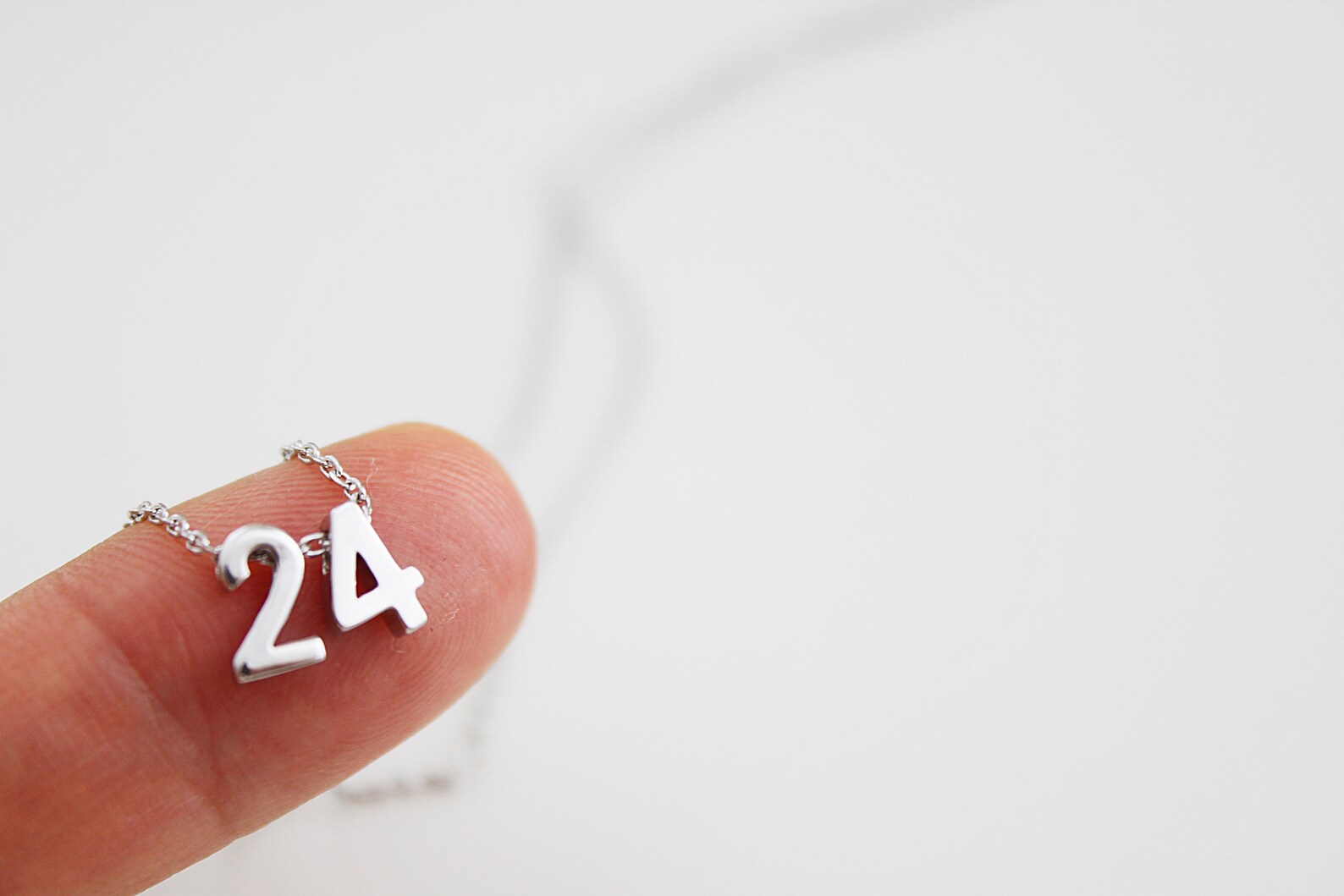 Number Necklace | Etsy