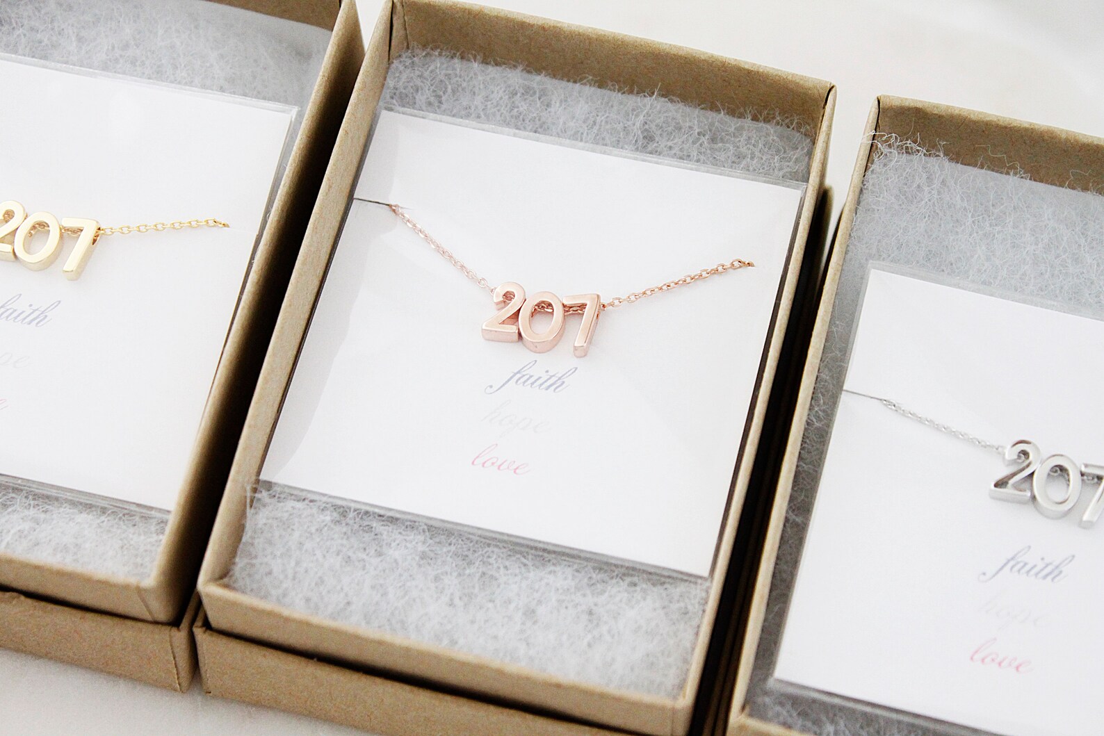 Number Necklace | Etsy