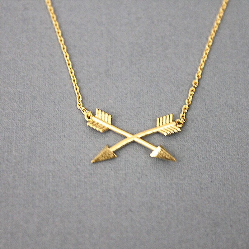 Gold Arrow Necklace - Etsy