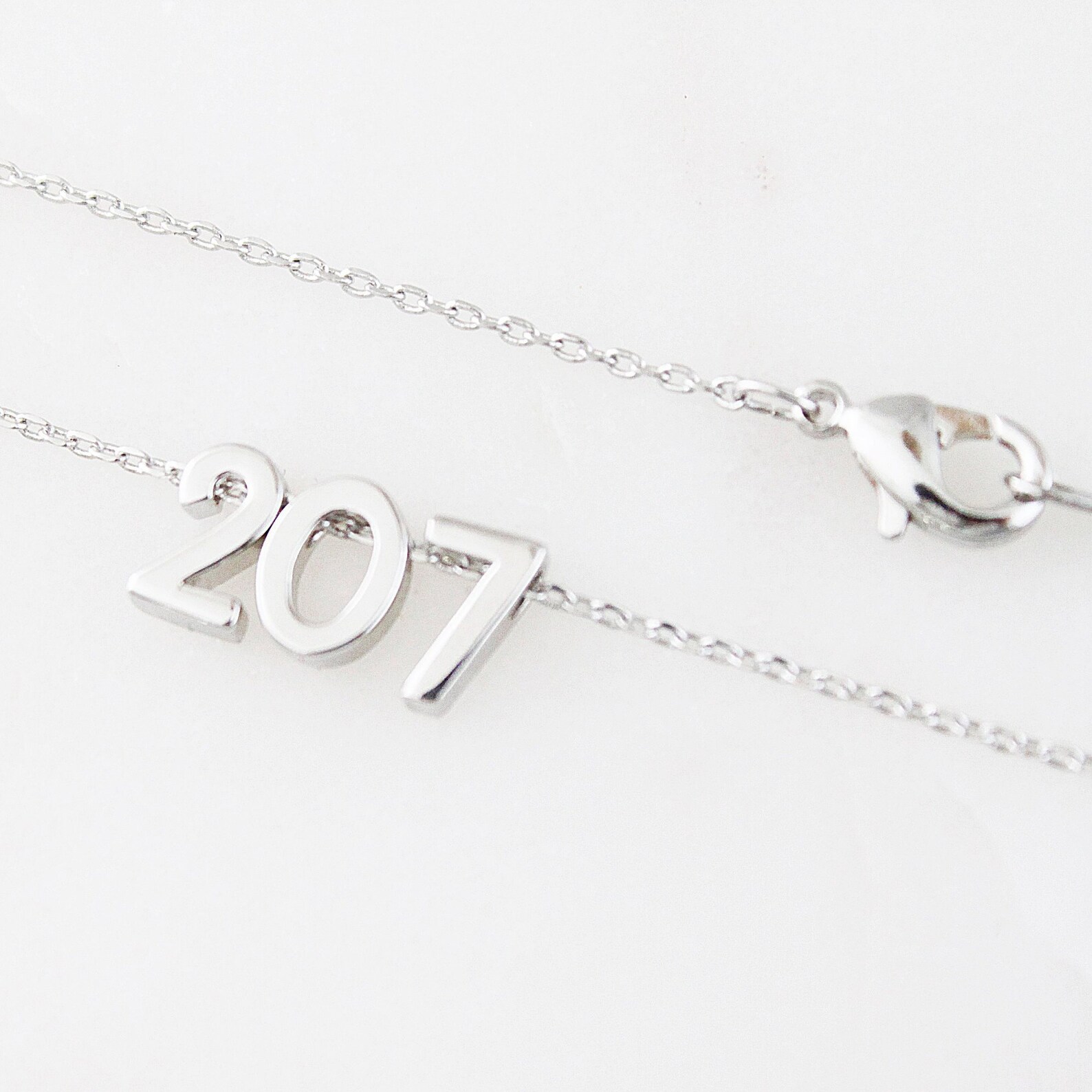 Number Necklace | Etsy