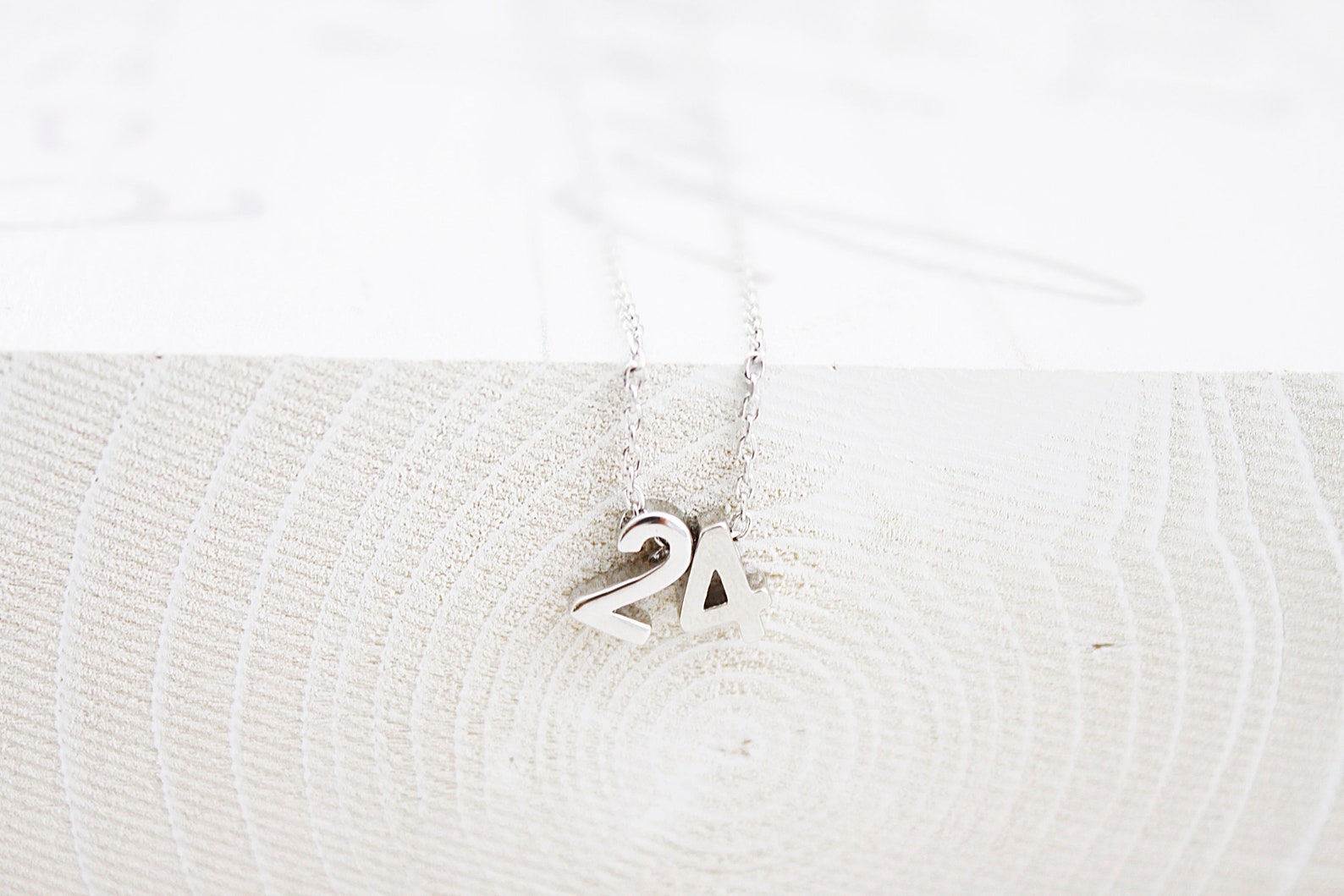 Number Necklace | Etsy