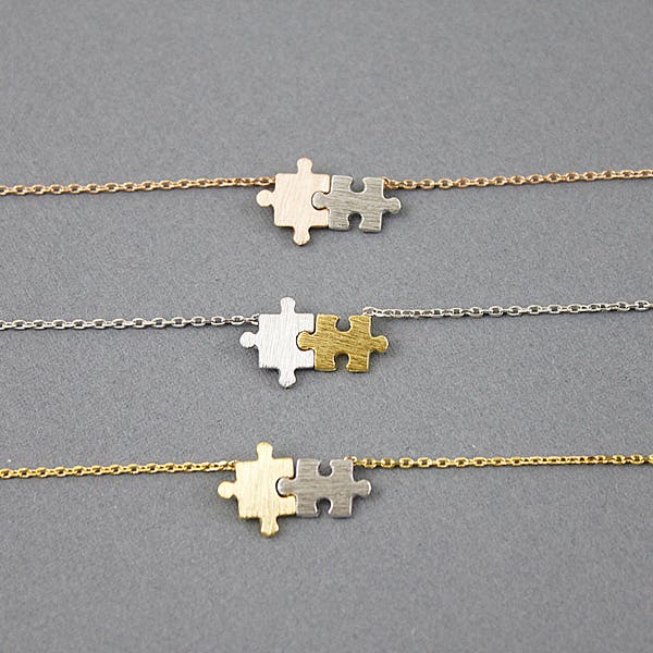 Puzzle Necklace - Etsy