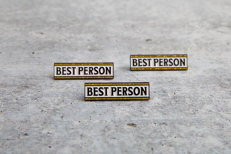 BEST PERSON Lapel Pin - Etsy