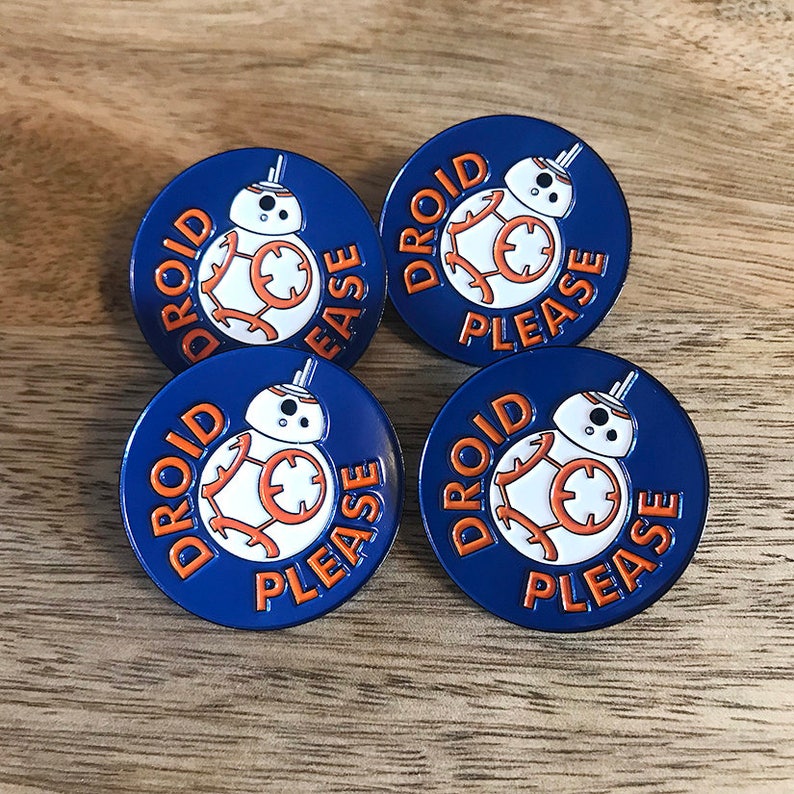 Cute Droid Lapel Pin | Etsy