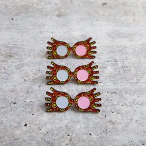 GLASSES Lapel Pin - Etsy UK