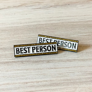 BEST PERSON Lapel Pin - Etsy