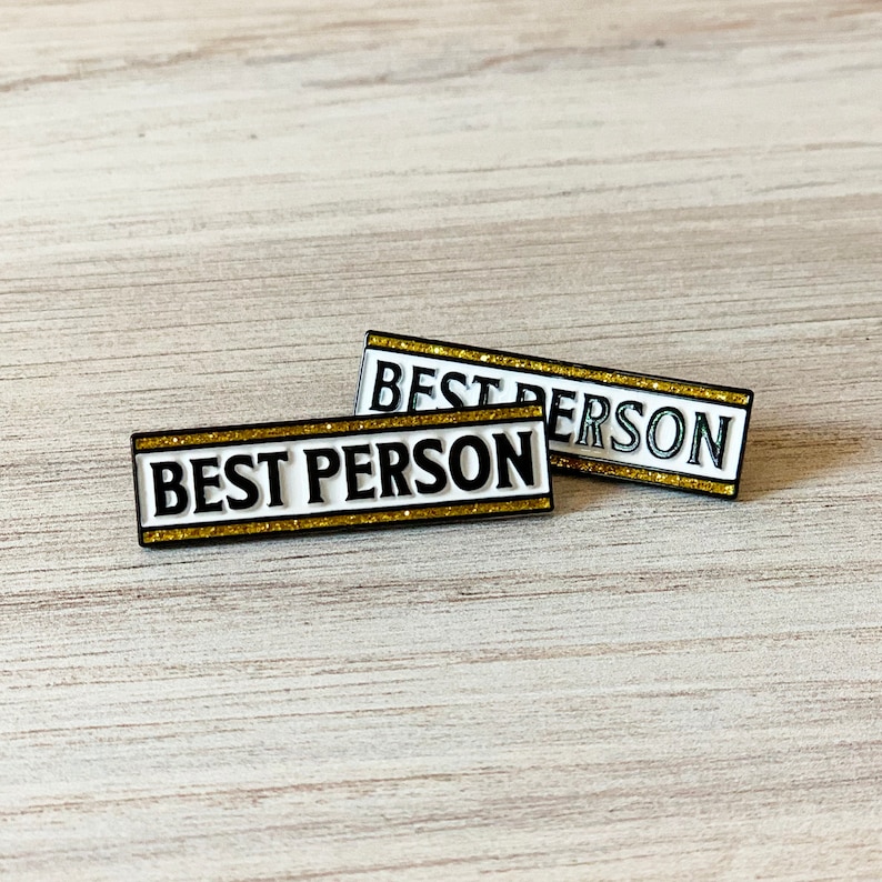 BEST PERSON lapel pin | Etsy