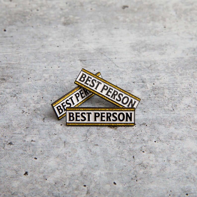 BEST PERSON Lapel Pin - Etsy