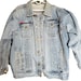 SOLD Hand Painted Denim Jacket - Lion, Courage - Etsy