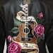 Hand Painted Leather Jacket - Making Music - Songwriter - Size S - Etsy
