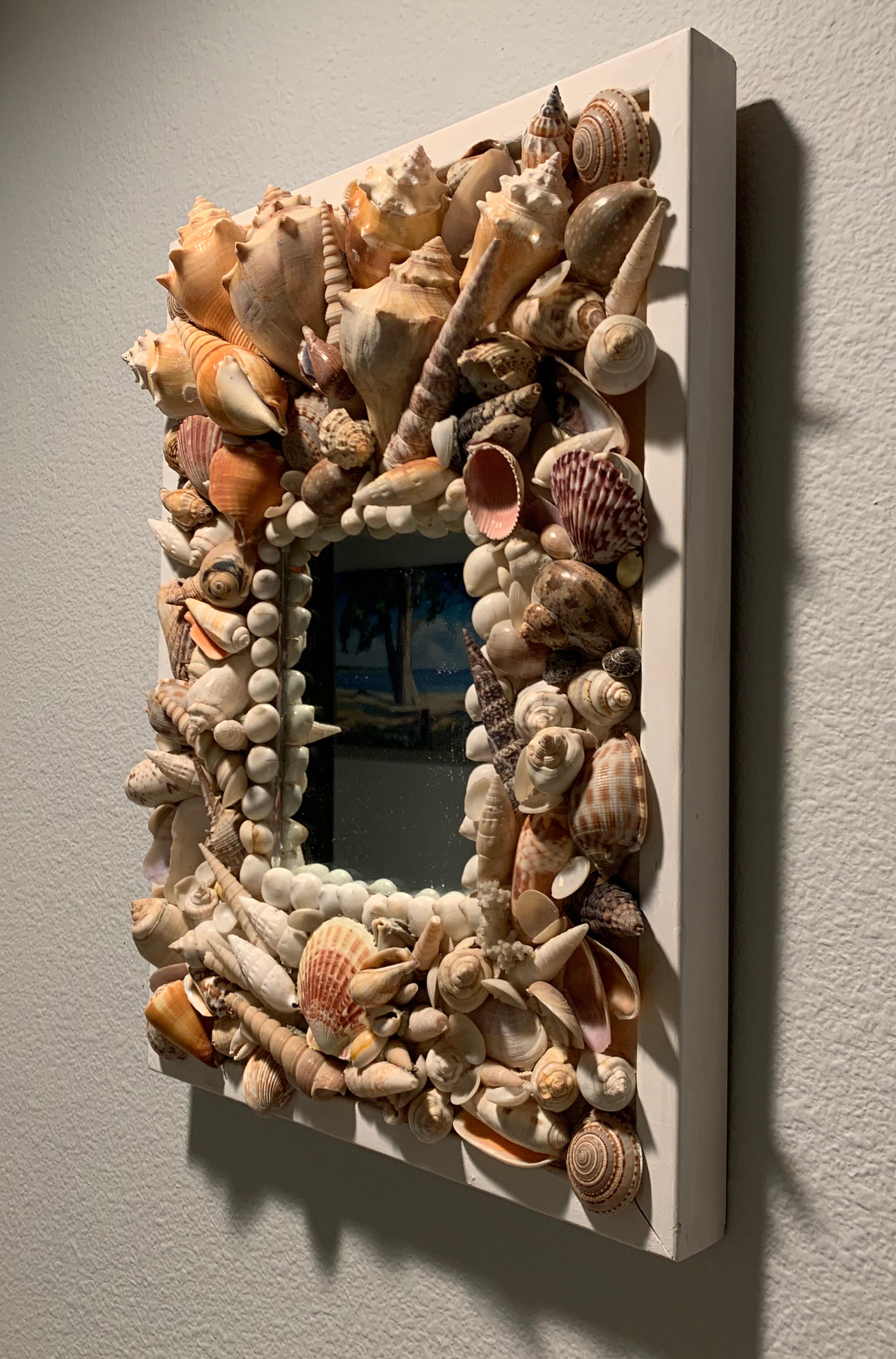 Seashell Encrusted Mermaid Boudoir Mirror Beach Decor - Etsy