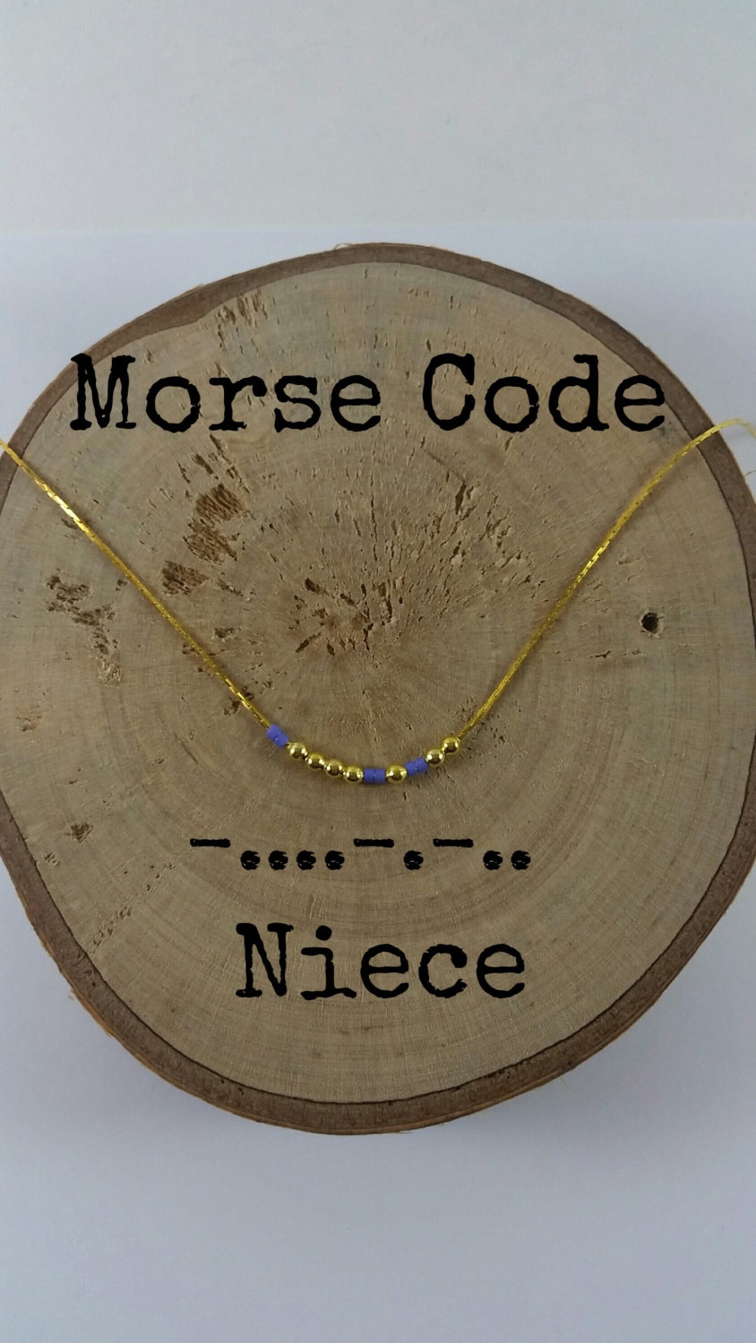 NIECE Morse Code Necklaces, Secret Message, Dainty Necklace, Minimalist, Morse Code Jewelry ...