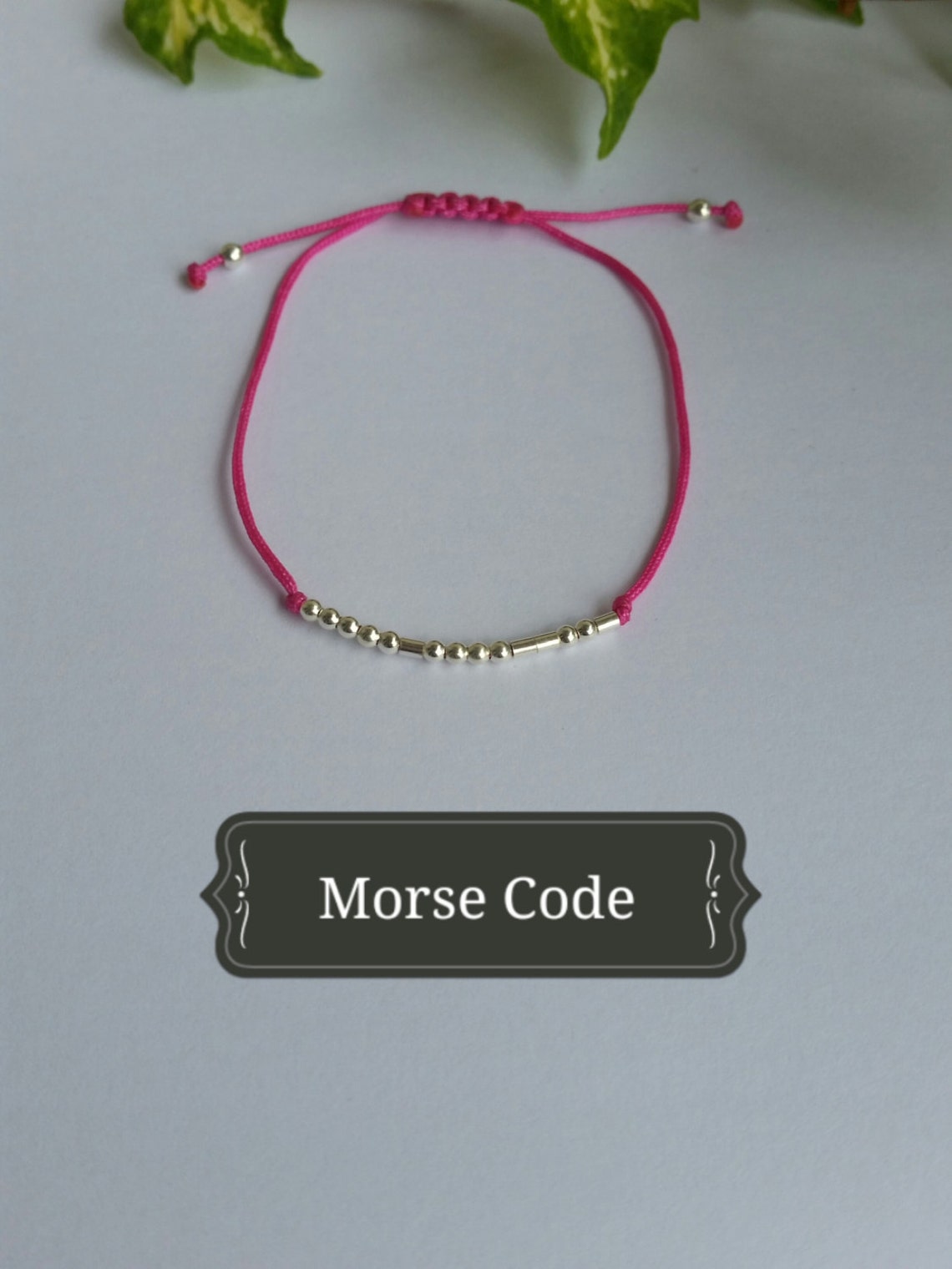 Customized secret message bracelet morse code. sterling | Etsy