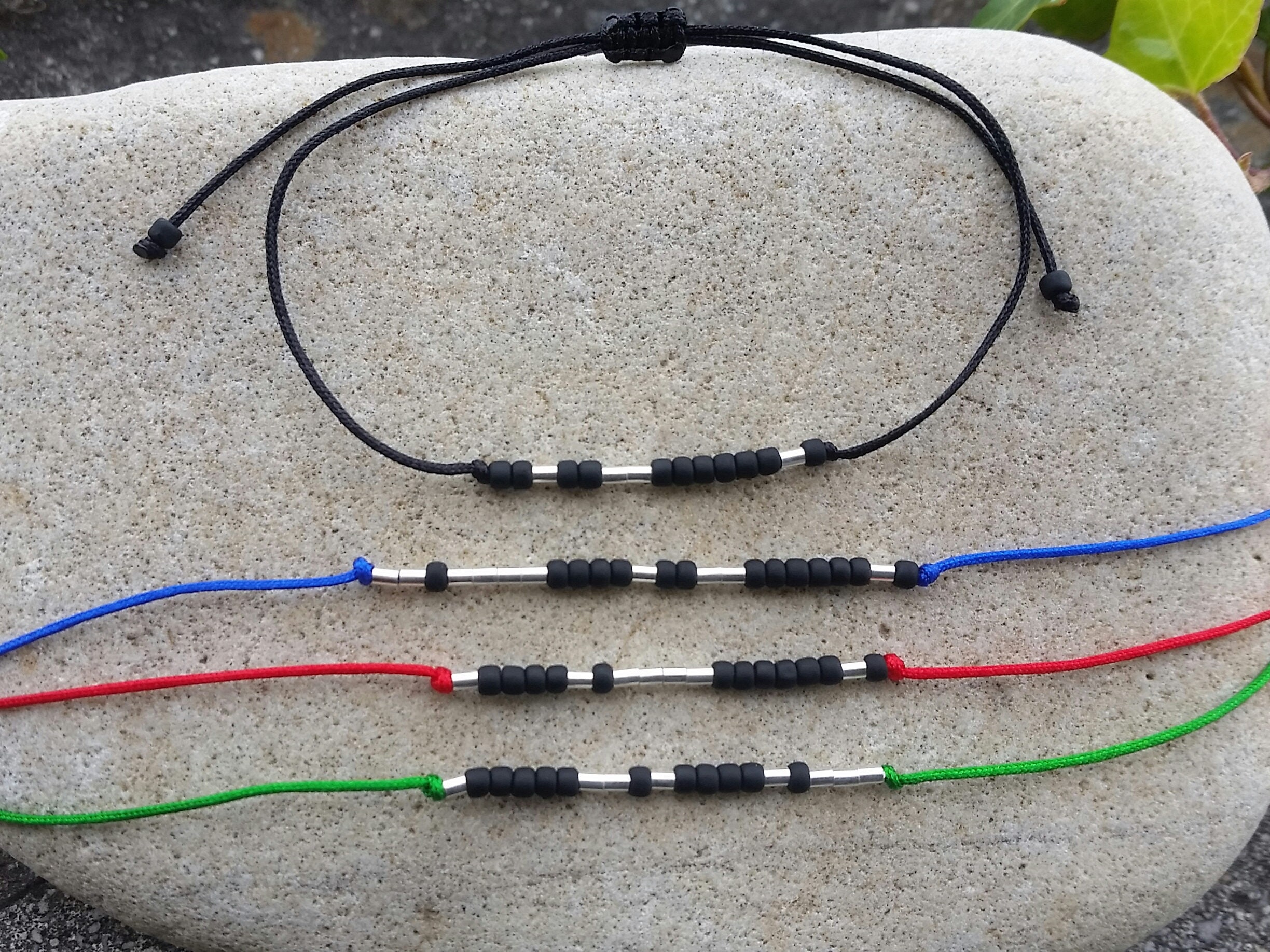 FATHER morse code bracelet, Custom morse code bracelet, Gift for Dad ...