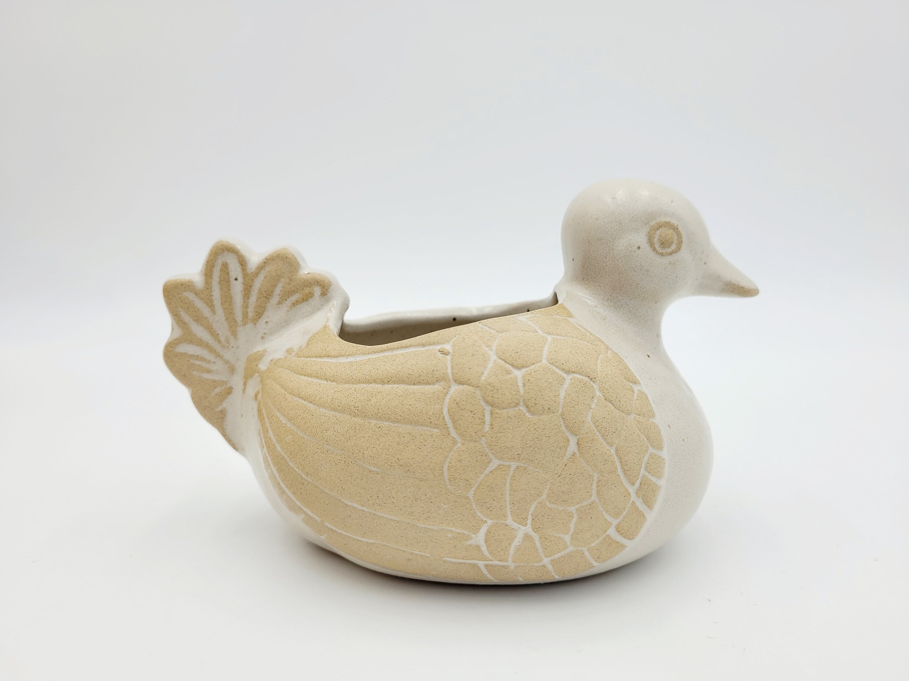 Vintage David Stewart Duck Lion's Valley Pottery Mid | Etsy