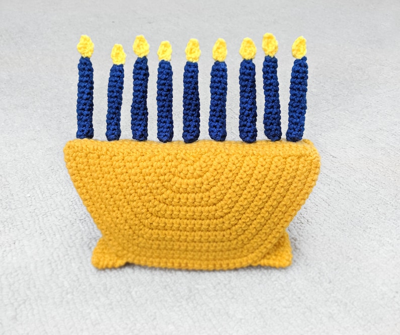 Hanukkah Menorah Crochet DIGITAL PATTERN - Hanukkah Toy - Etsy