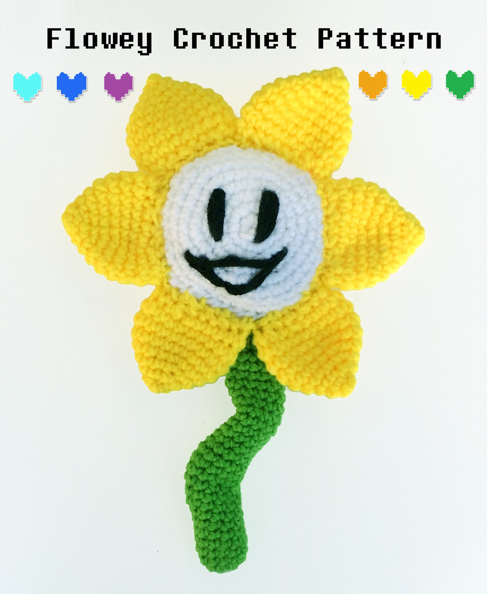 Flowey Undertale Crochet Pattern - Amigurumi Kawaii Crochet - Etsy