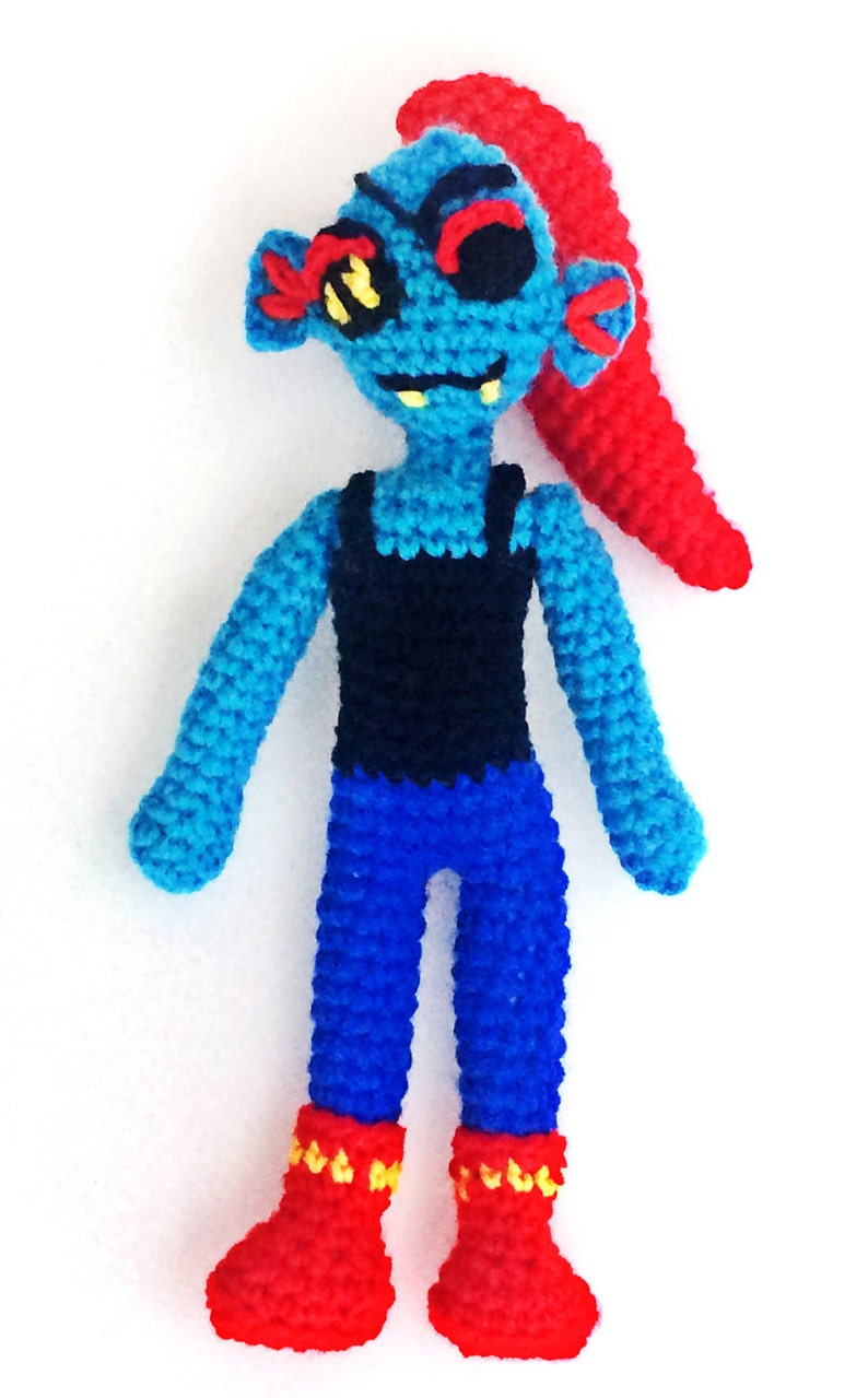 Undyne Crochet Pattern Undertale Amigurumi Kawaii Crochet | Etsy