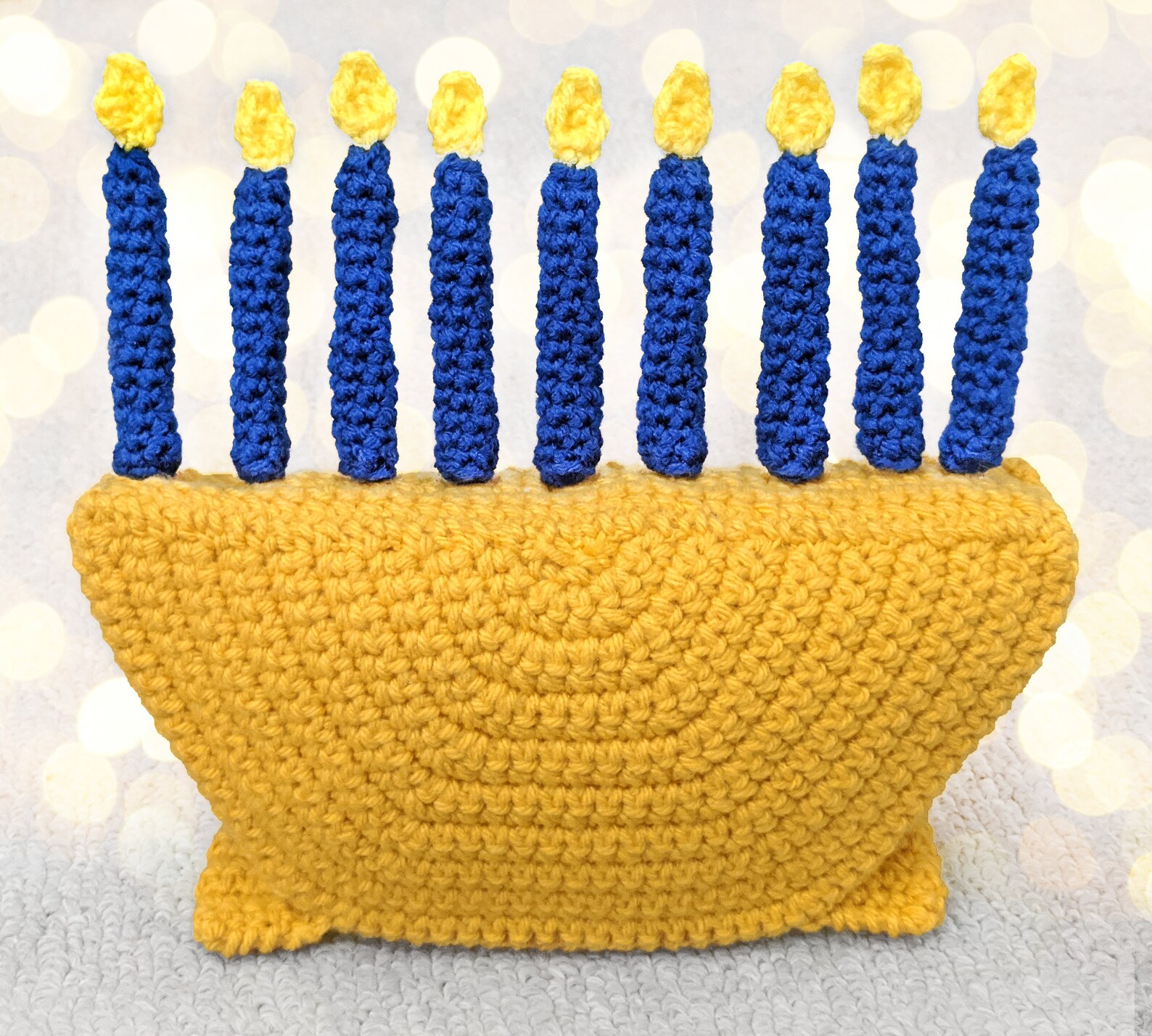 Hanukkah Menorah Crochet DIGITAL PATTERN Hanukkah Toy - Etsy