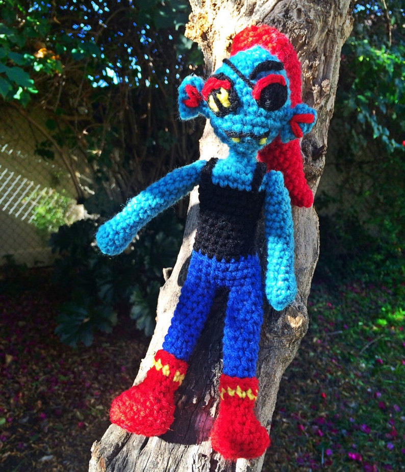 Undyne Crochet Pattern Undertale Amigurumi Kawaii Crochet | Etsy