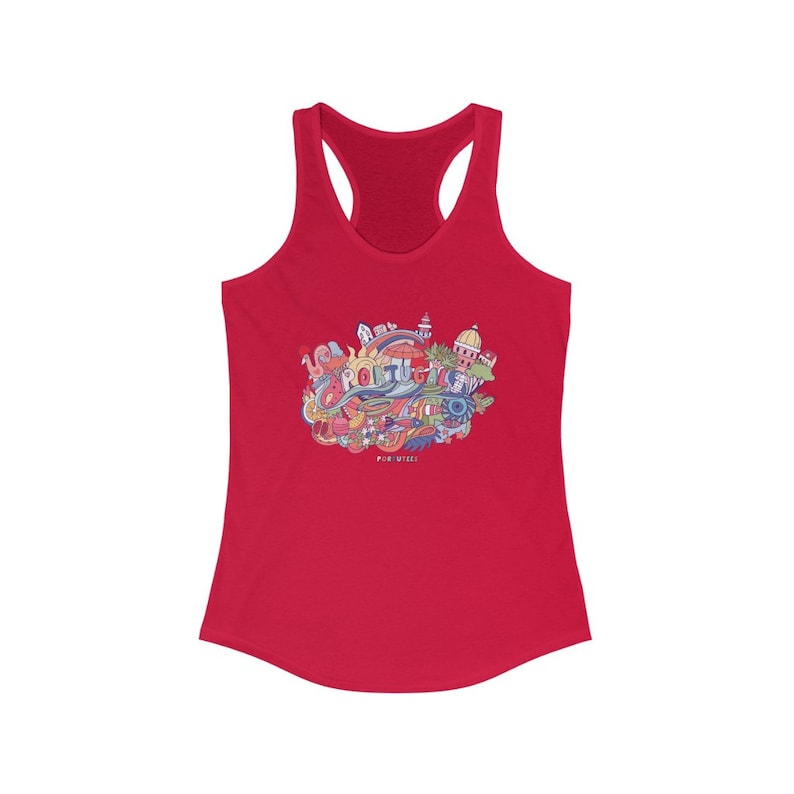 Portugal Graffiti Tank womens - Etsy