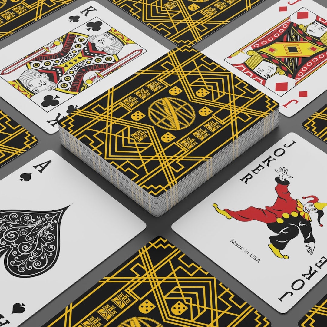 Portgual Art Deco Poker Karten - Etsy Österreich