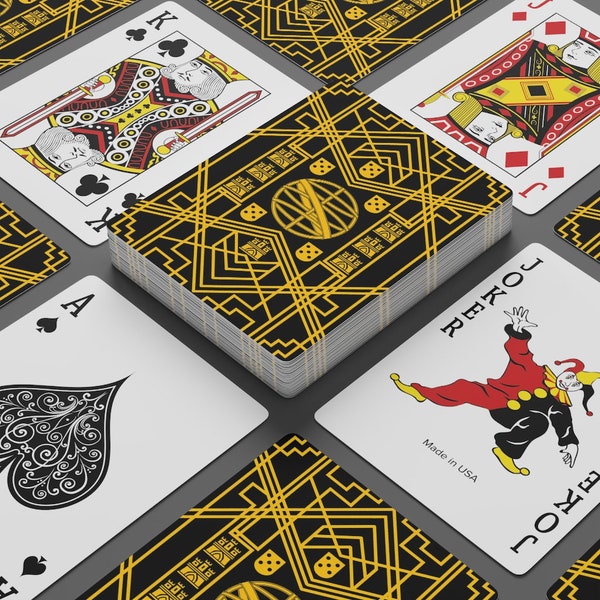 Art Deco Playing Cards - Etsy