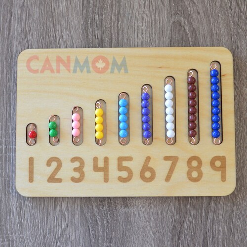Montessori Numbers Bead Bars Montessori Math Materials - Etsy