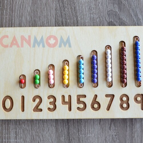 Montessori Numbers Bead Bars Montessori Math Materials - Etsy