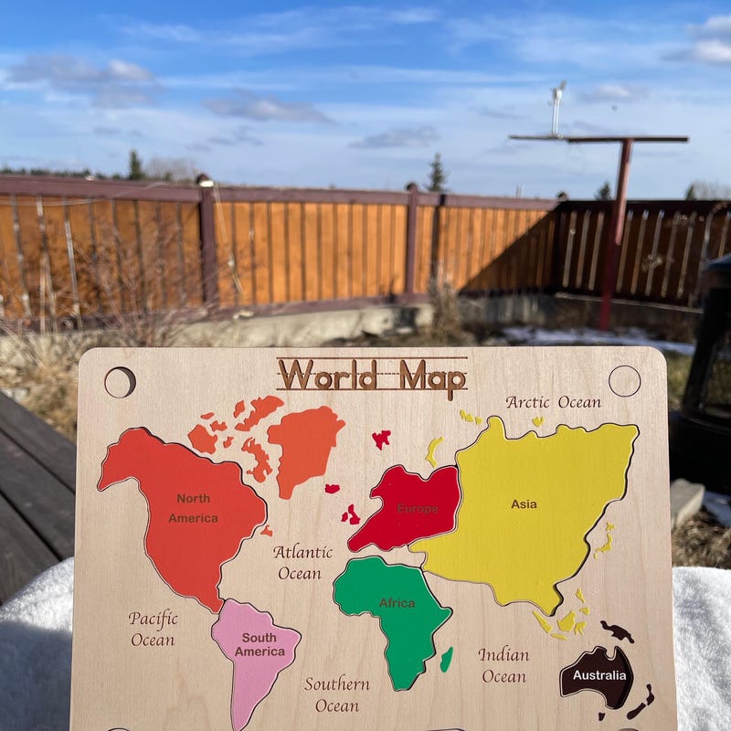 Montessori Map - Etsy