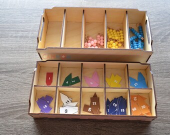 Montessori Short Bead Chains / Math Educational Learning | Etsy