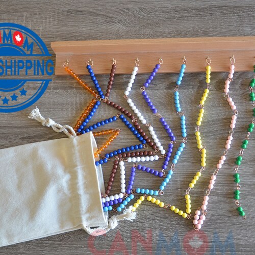 Montessori Short Bead Chains / Math Educational Learning | Etsy