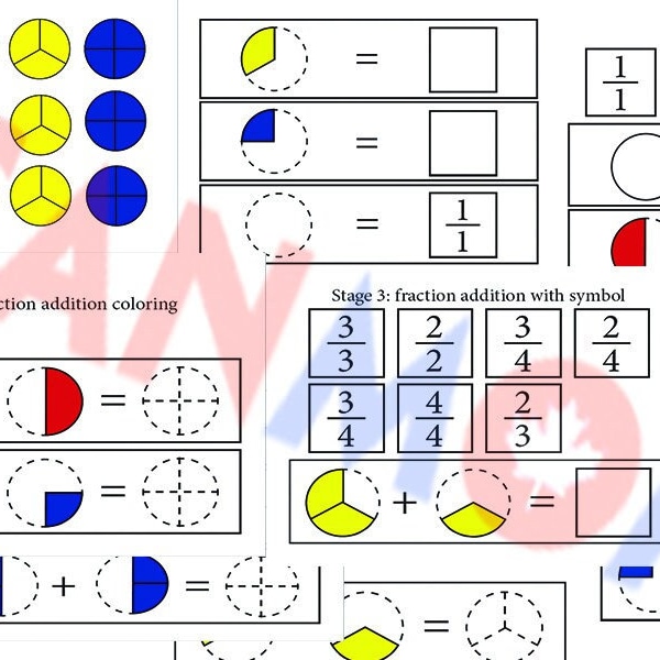 Fraction Worksheet - Etsy