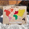 Montessori Wooden World Map, Puzzle - Planisphere - Etsy Canada