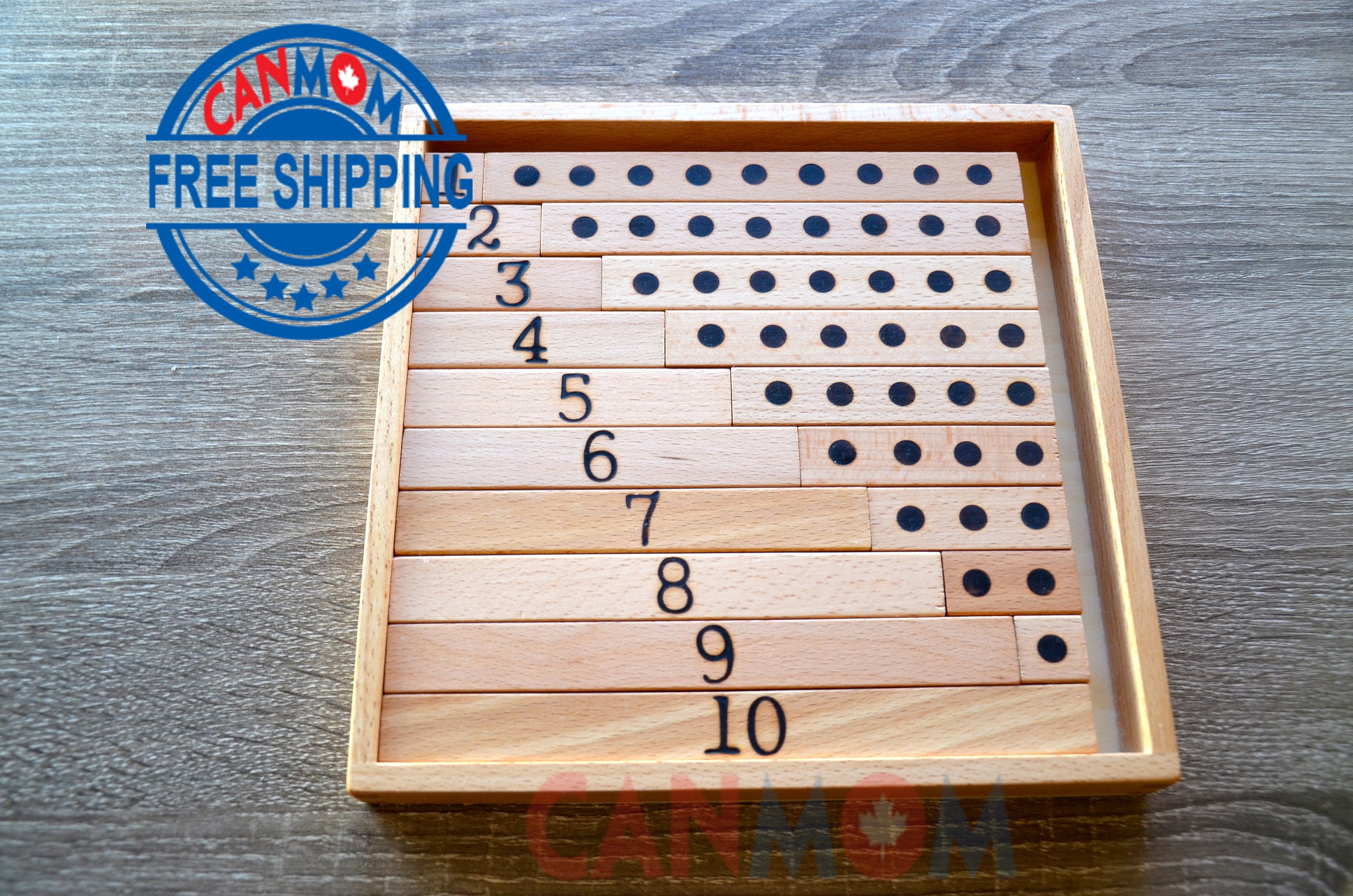 Montessori Personalized Number Puzzle / Preschool Math | Etsy