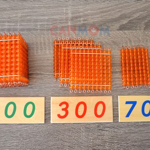 Montessori Wooden Number Set: Math Symbols, Decimal System Learning Toy ...