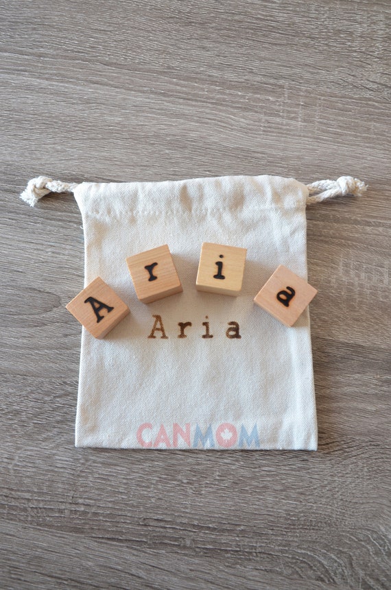 Personalized wooden name blocks / Preschooler learning puzzle | Etsy