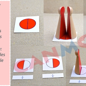 Montessori Fraction Skittles Puzzle: Math Learning Toy With Cards - Etsy