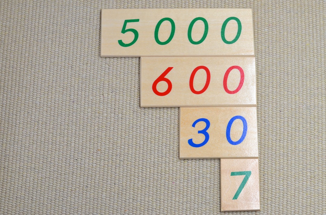 Montessori Wooden Number, Learning Toys | Montessori Toys | Montessori ...