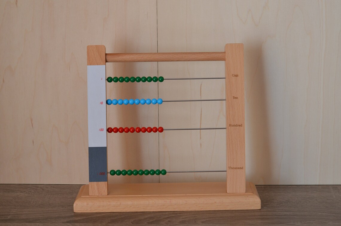 Montessori Small Bead Frame / Montessori Math Toys / - Etsy