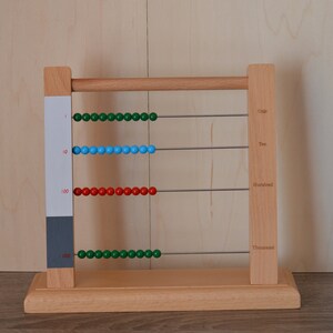 Montessori Small Bead Frame / Montessori Math Toys / Homeschool / Place ...