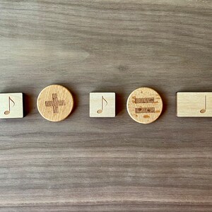 Montessori Inspired Music Notes | Music Manipulative | Learning Toy ...