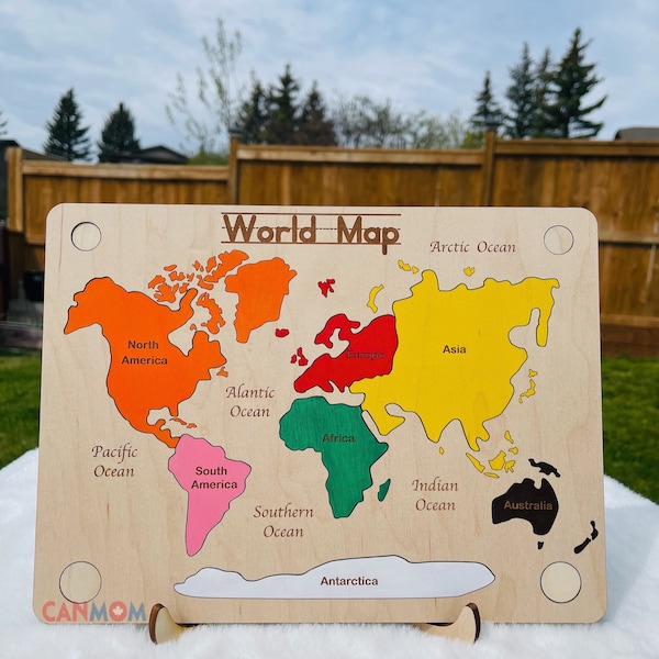 Montessori Map - Etsy