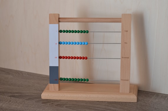 Montessori Small Bead Frame / Montessori Math Toys / | Etsy